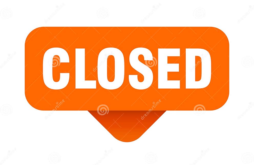 Closed Sticker. Closed Sign on Transparent Background Stock Vector ...