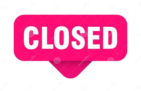 Closed Sticker. Closed Sign on Transparent Background Stock Vector ...