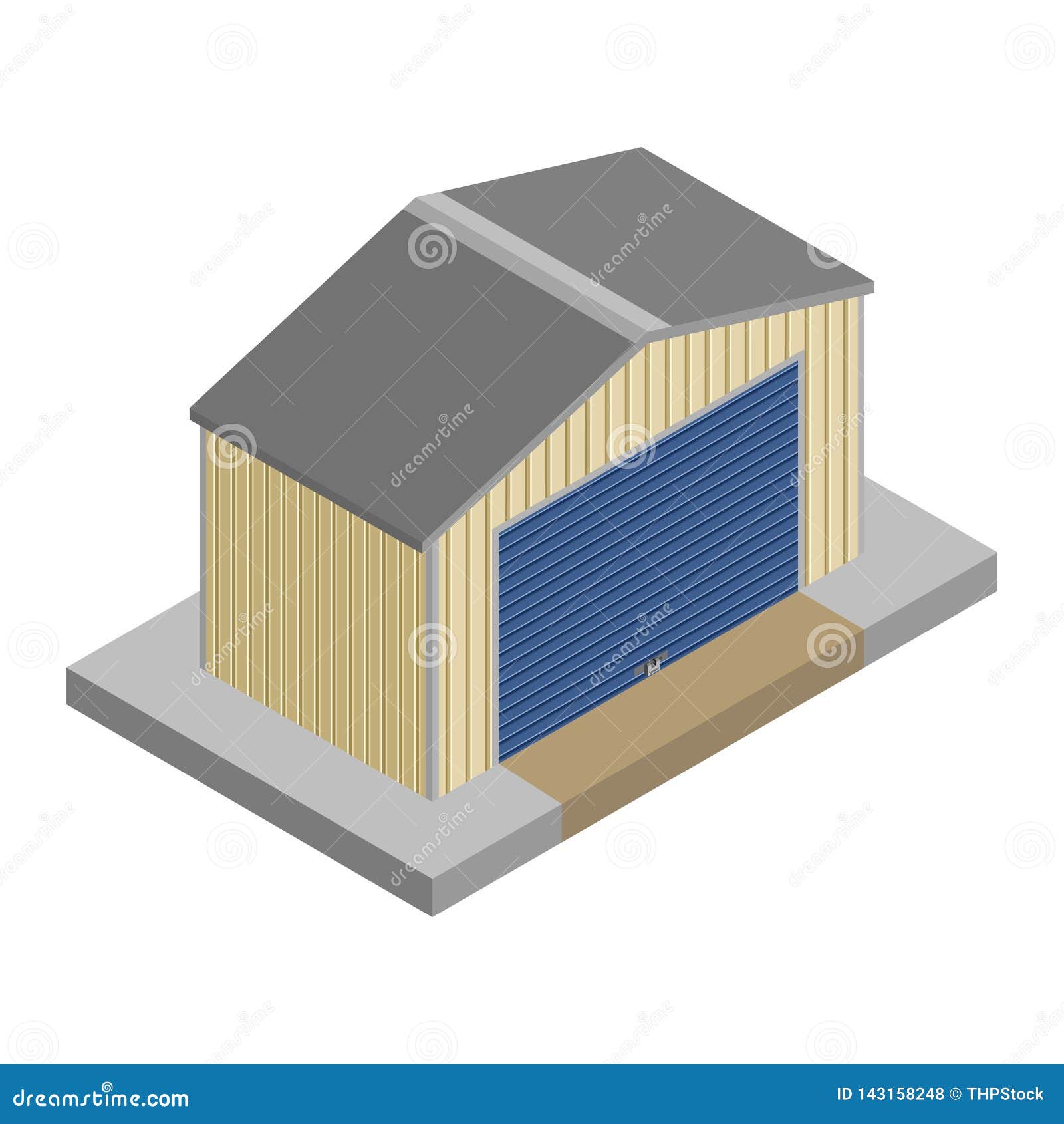 Closed Storage Unit Vecor stock vector. Illustration of interior ...