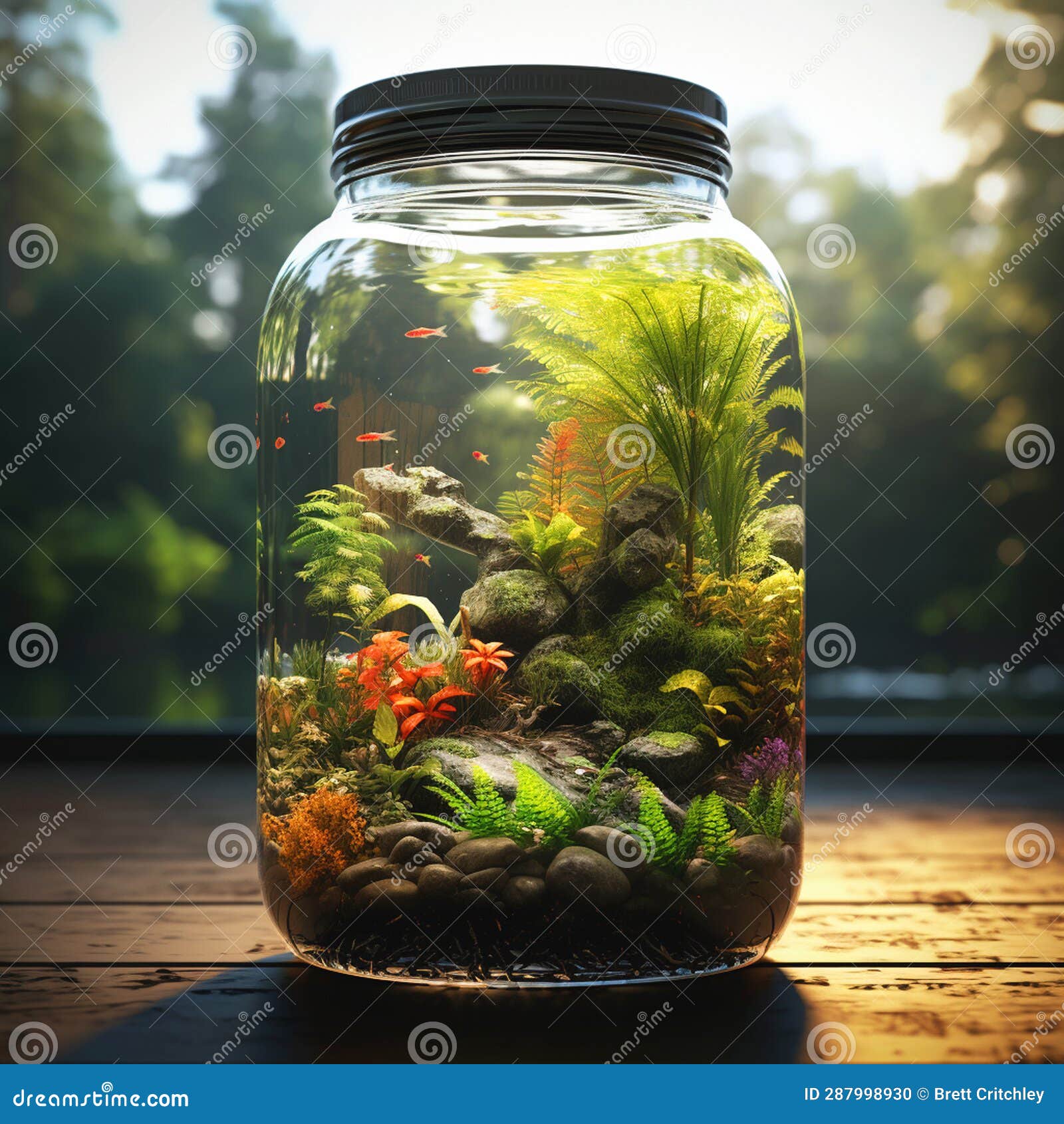 Natural World Environment Inside a Jar Stock Photo - Image of inside ...