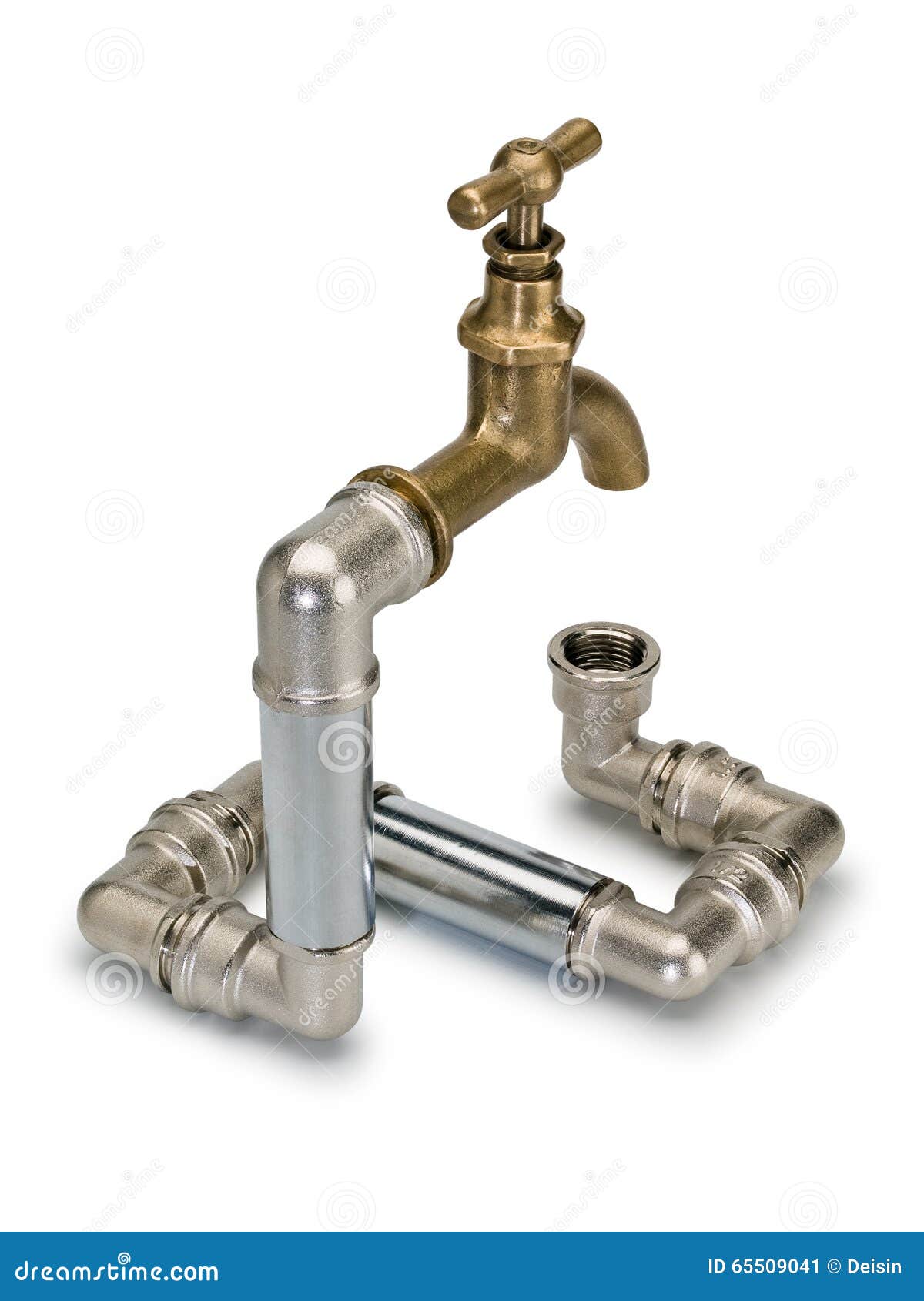 The Closed System of a Water Pipe Stock Image - Image of gate ...