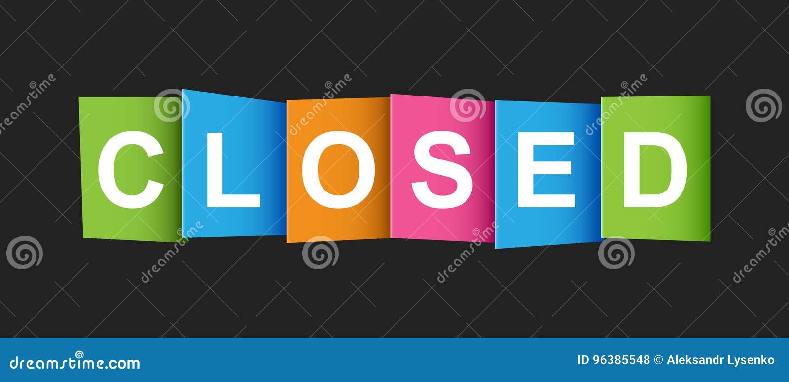 Closed tag. Market message stock vector. Illustration of label - 96385548