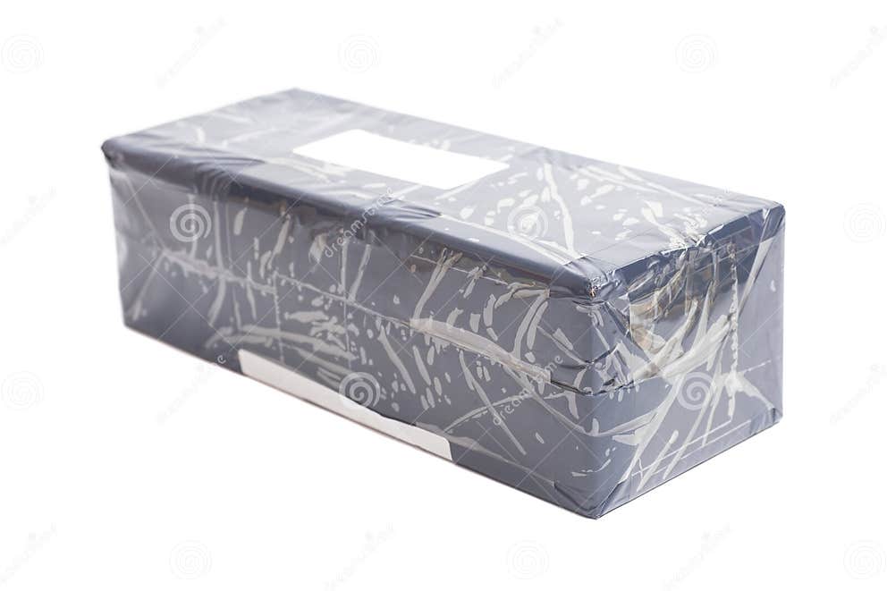 Closed and Taped Cardboard Box Stock Image - Image of background, paper ...