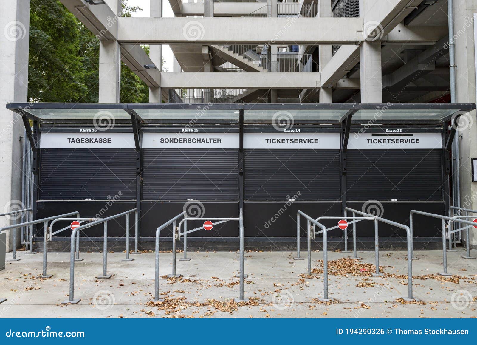 Closed Ticket Offices Of The Euro 2020 Football Championship In St ...