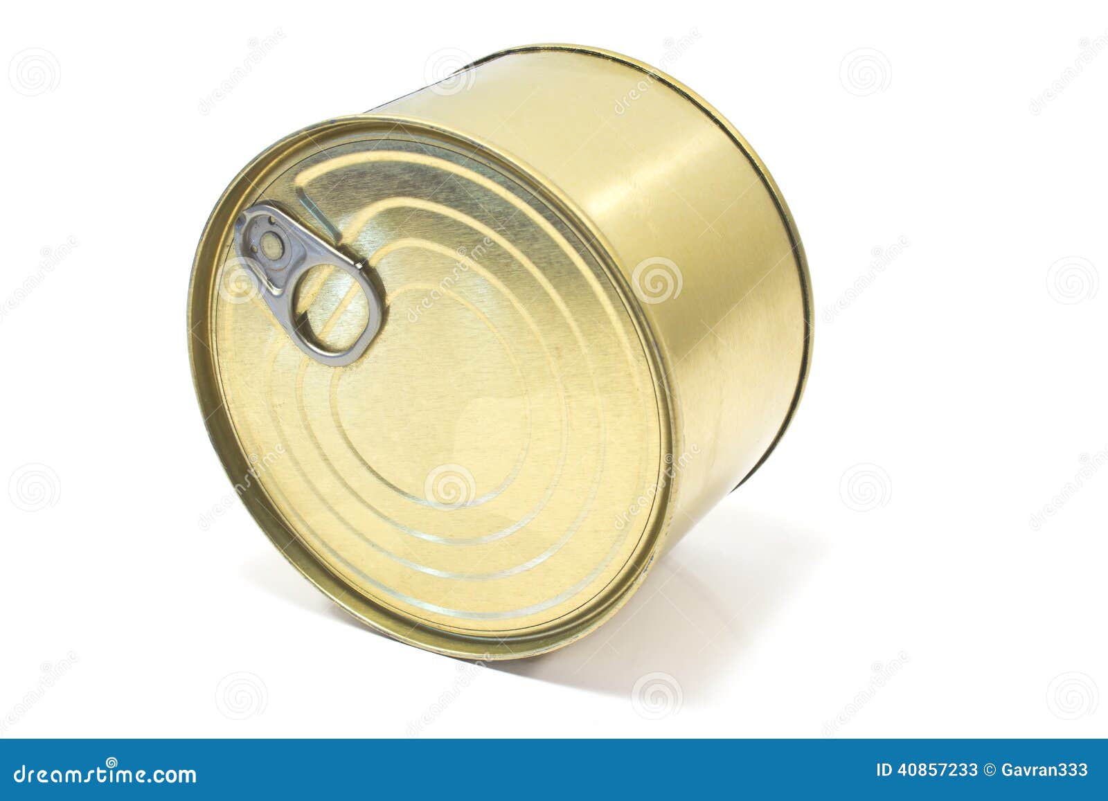 Closed tin can stock image. Image of golden, closed, iron - 40857233