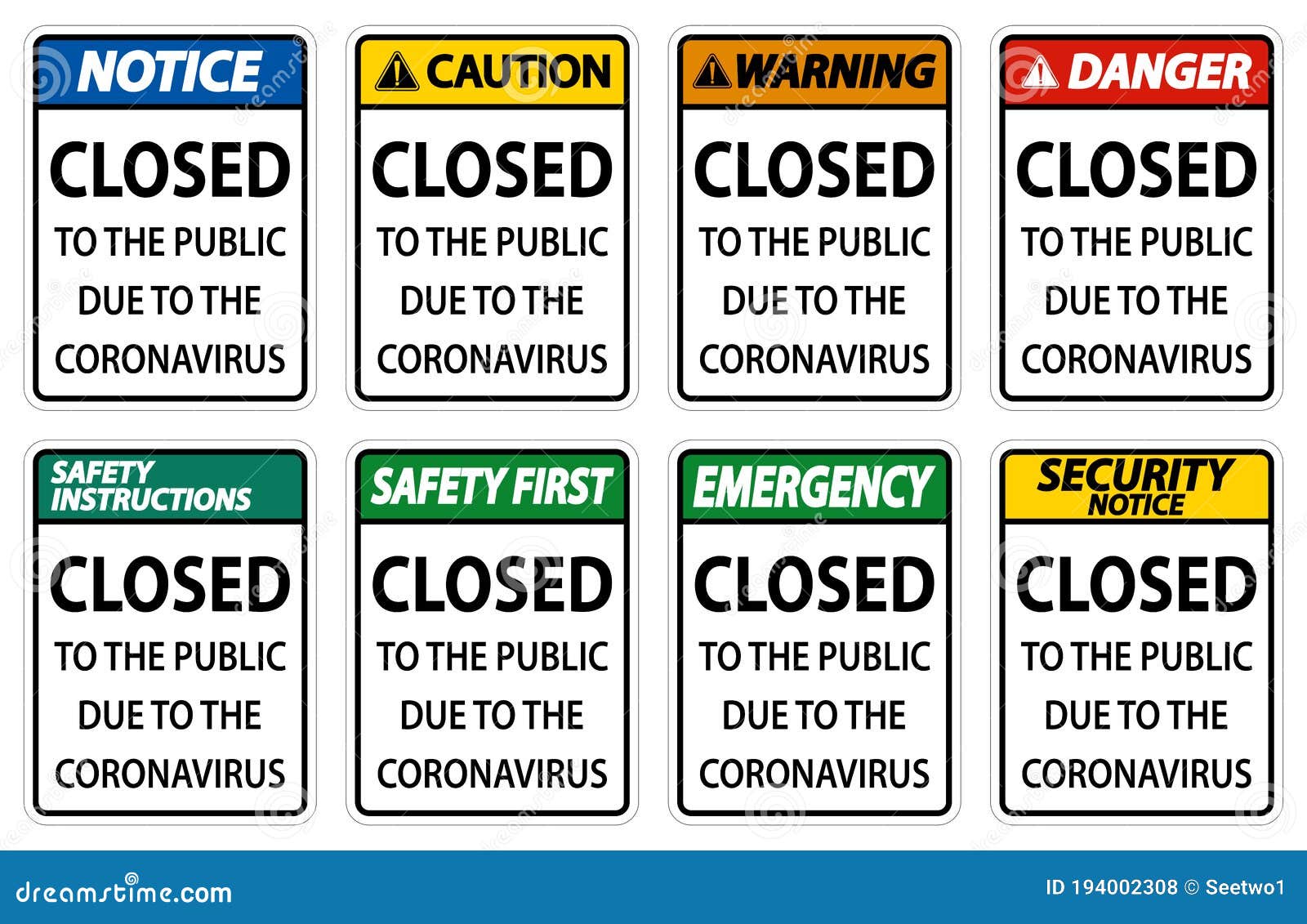 Closed To Public Sign on White Background Stock Vector - Illustration ...