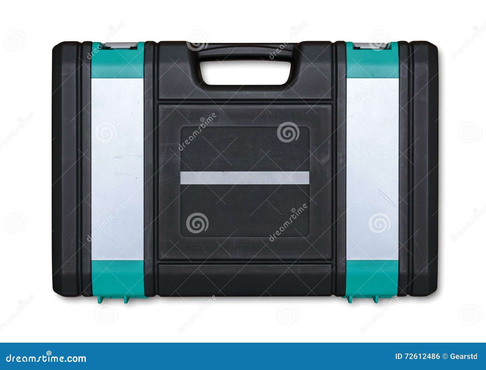 Closed Toolbox with Different Instruments Isolated on White Background ...