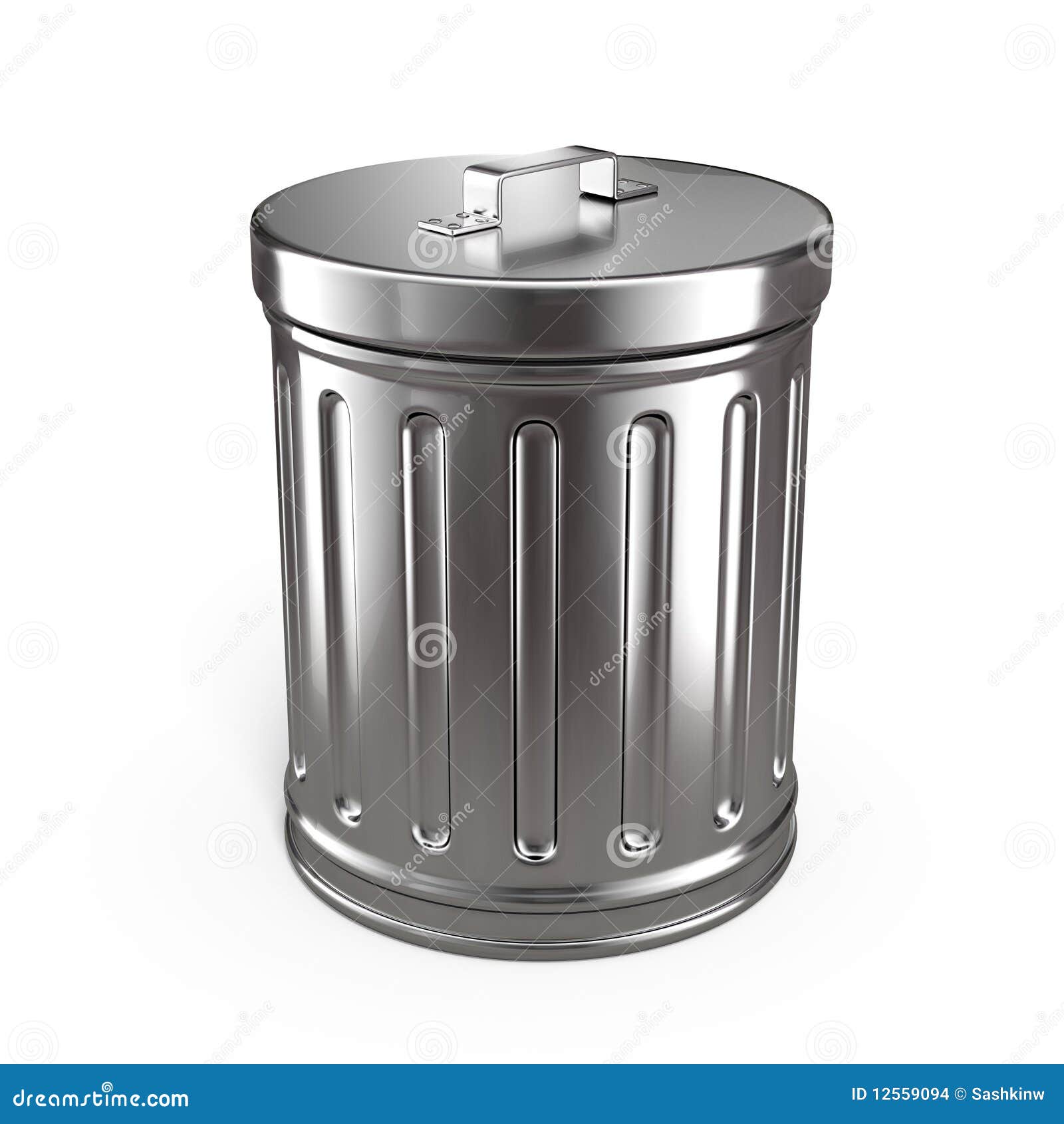 Closed trash can stock illustration. Illustration of garbage - 12559094