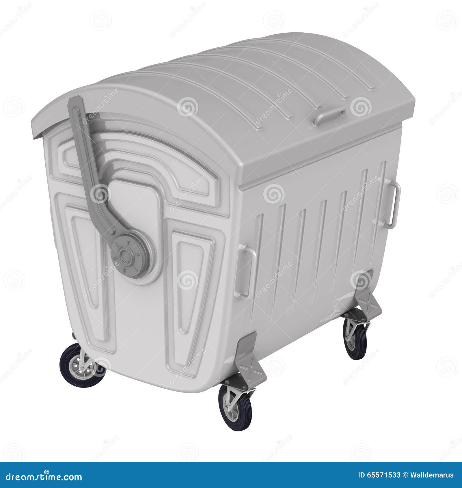 Closed trash container stock illustration. Illustration of trashcan ...