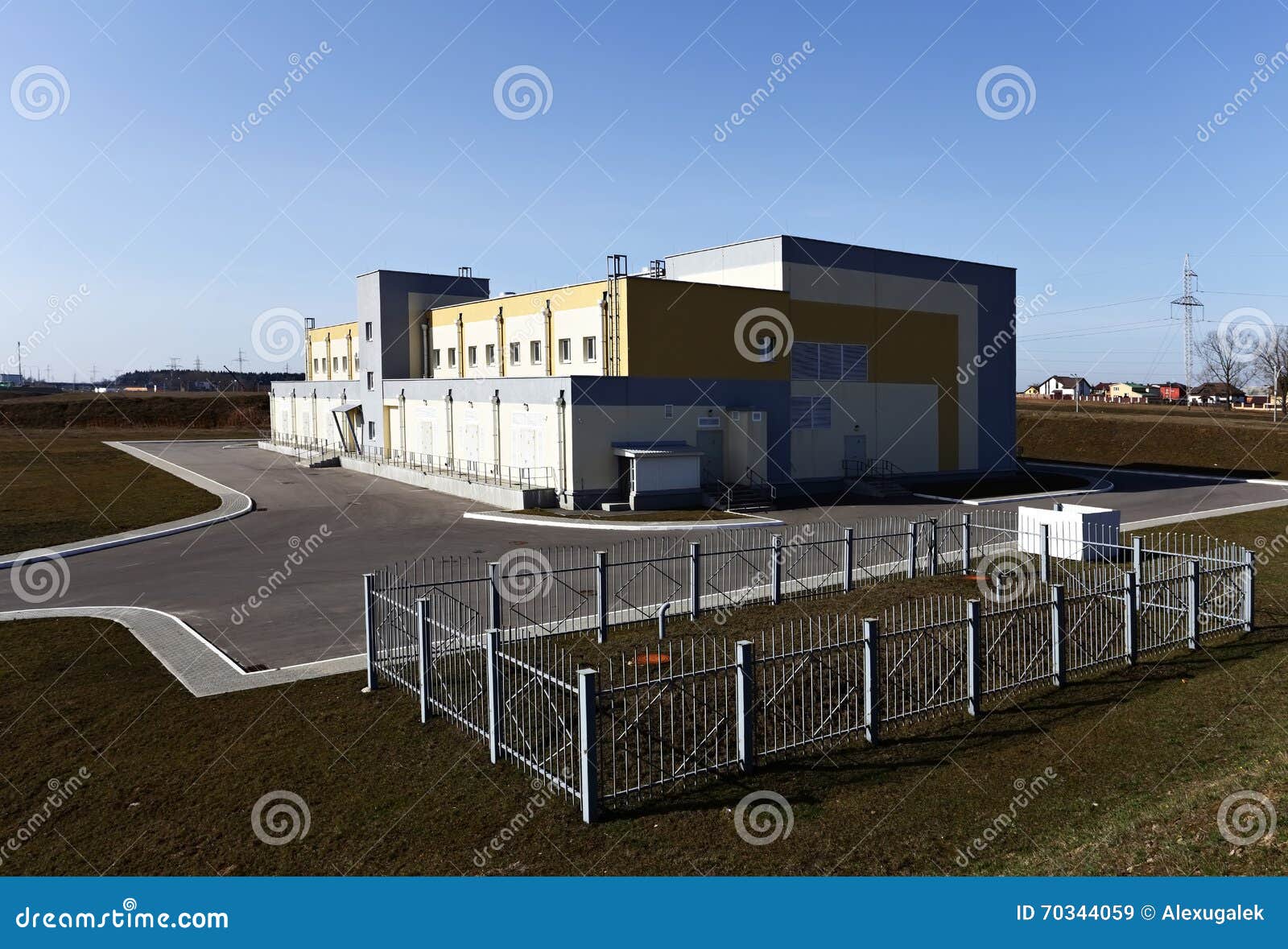 Closed type power plant stock image. Image of engineering - 70344059