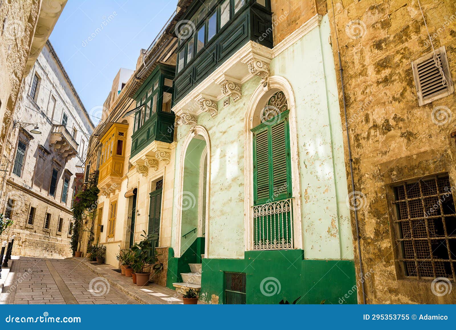 The Typical Maltese Housing In Mosta Town Editorial Photo ...