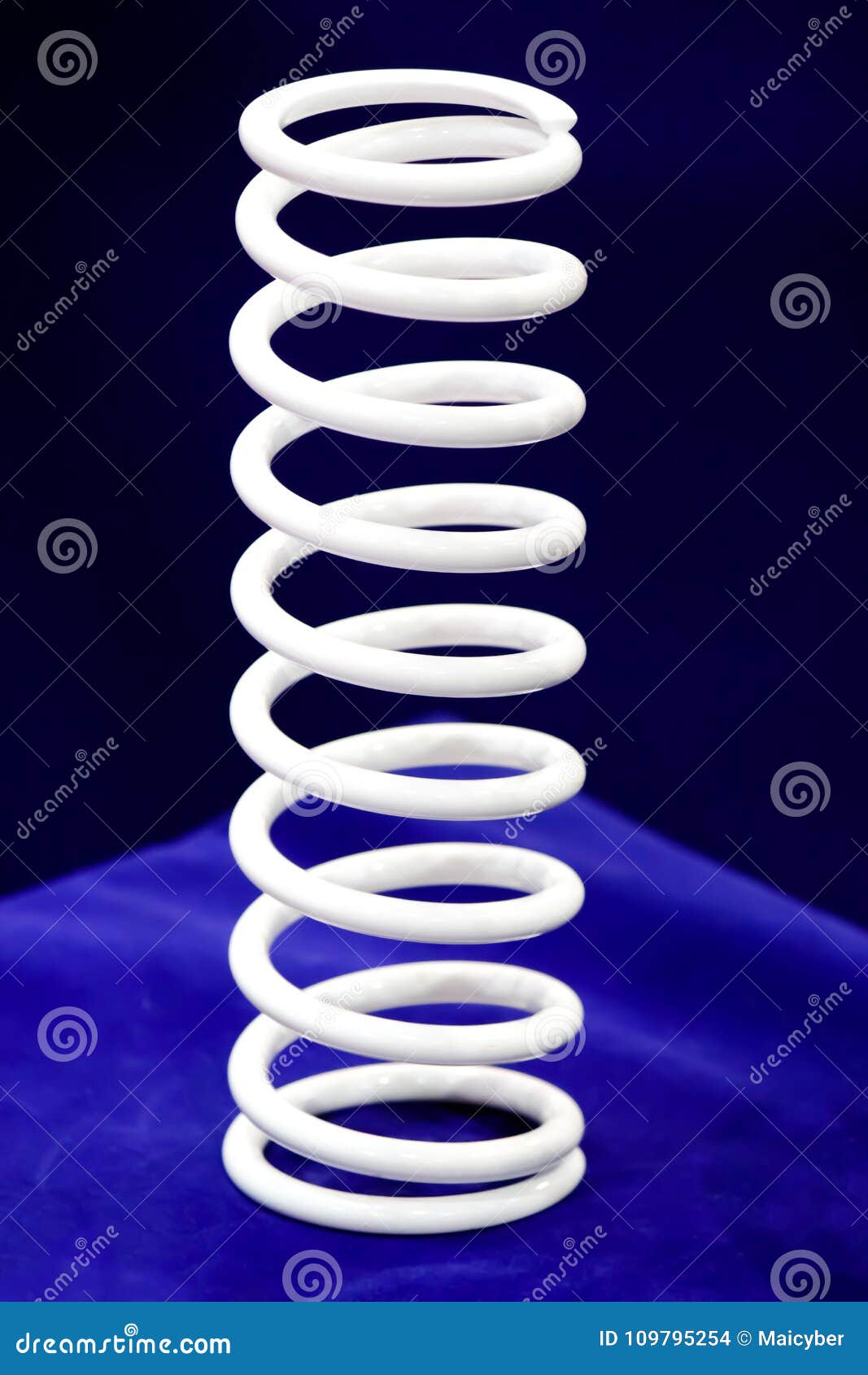 Closed Up Coiled Spring Part for Shock Absorb Stock Photo - Image of ...