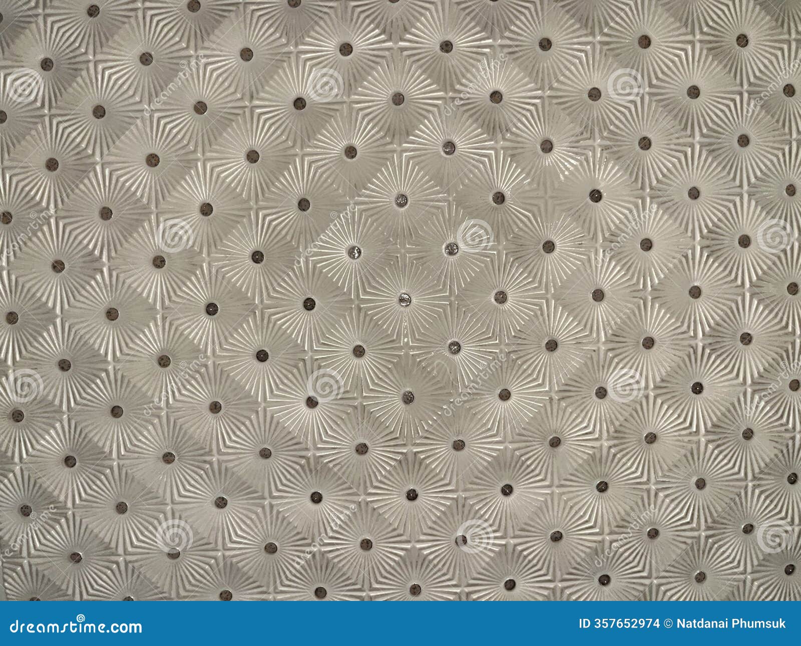 Geometric Metal Pattern with Radiating Star Design Stock Photo - Image ...