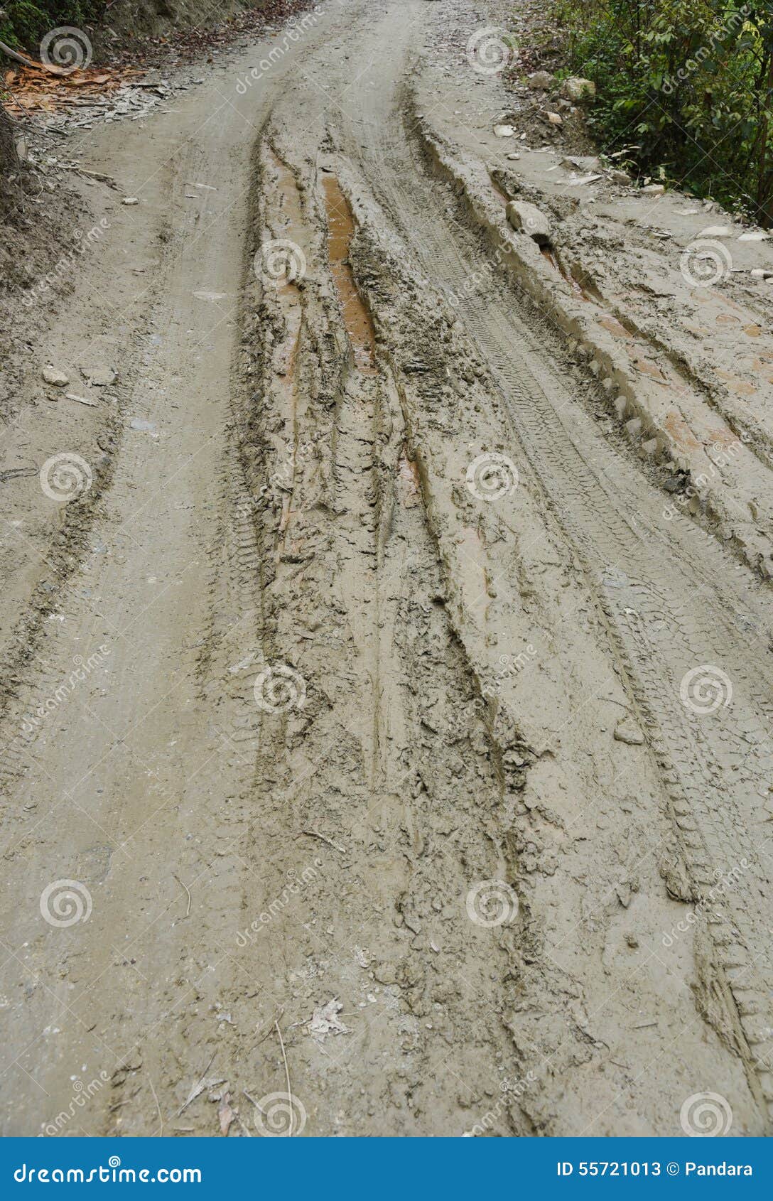 Closed Up the Mud Path on Village in Nepal Stock Image - Image of clay ...