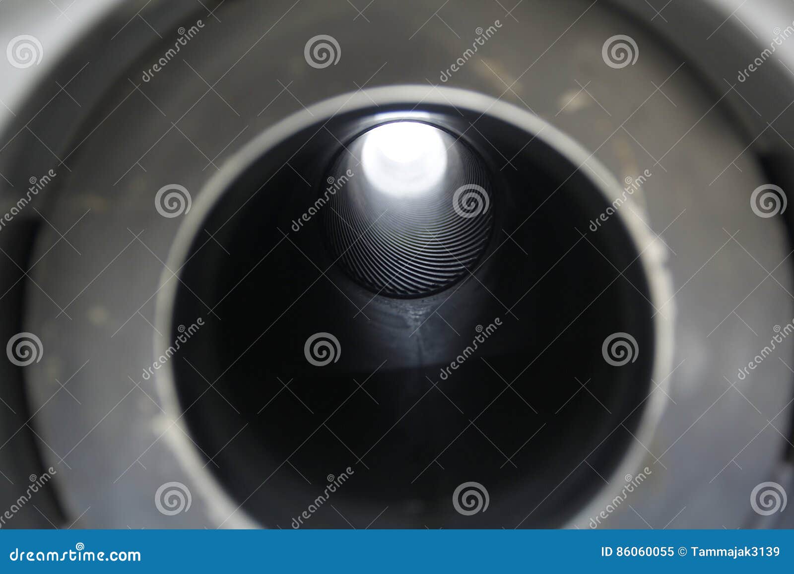 Closed Up Rifling of Cannon,View on Inside Stock Image - Image of ...