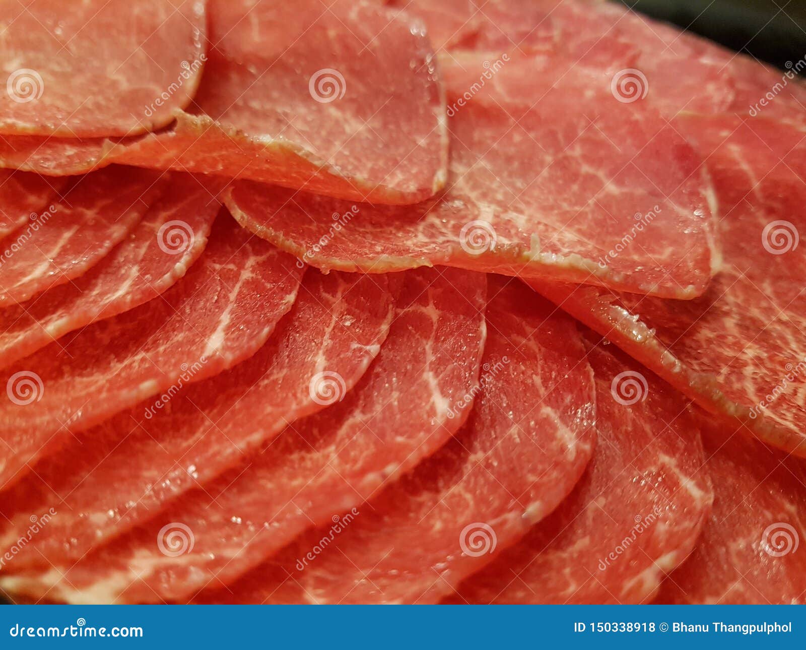 Closed up sliced beef stock photo. Image of meat, cattle - 150338918