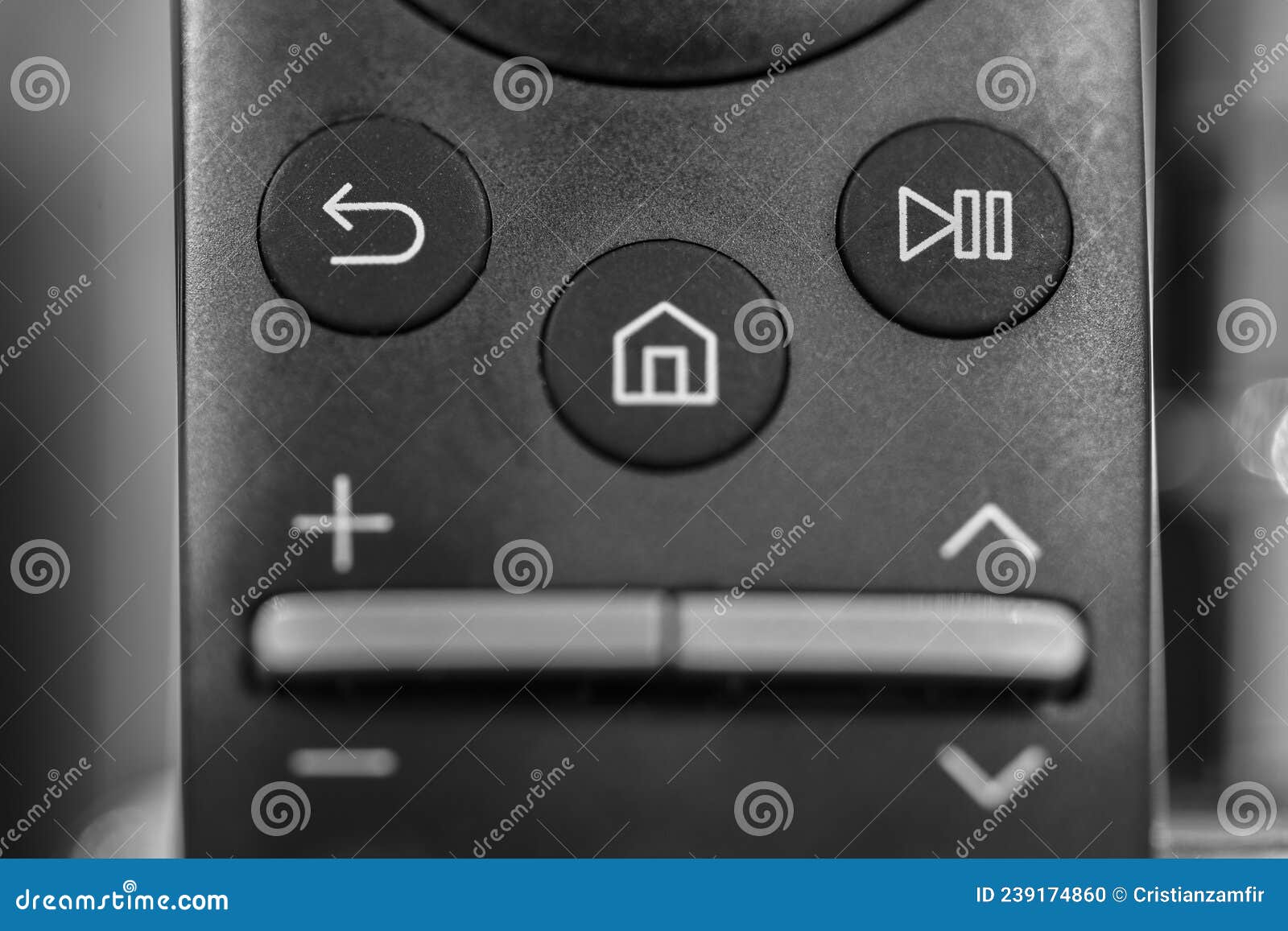 Closed Up with a TV Remote Control Stock Photo - Image of select, click ...