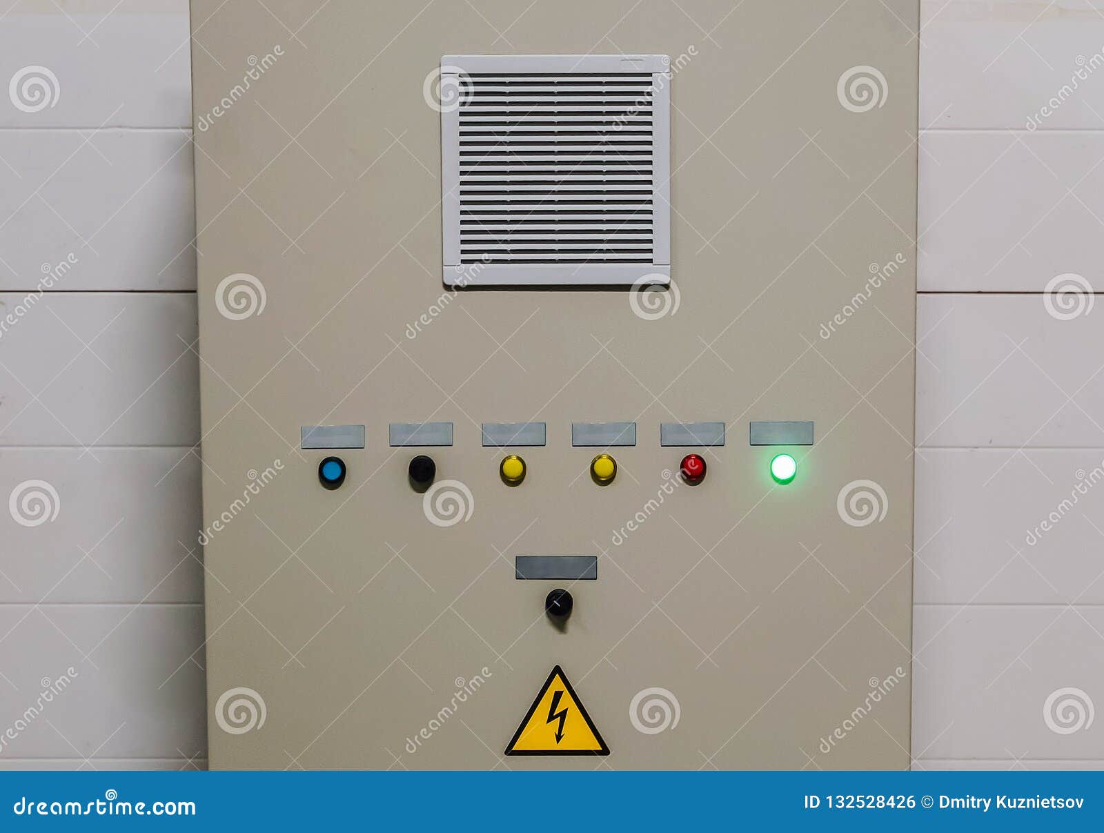Two Closed Ventilation System Control Cubicles In The Industrial ...