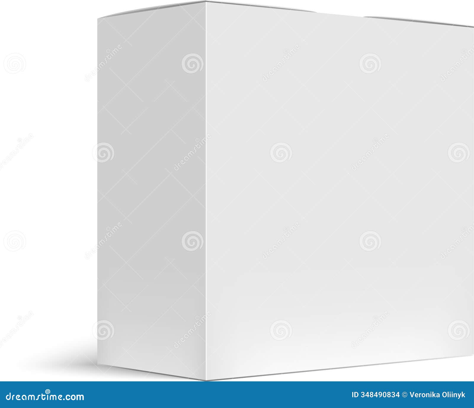 Closed Vertical Rectangular White Cardboard Box Packaging Mockup ...