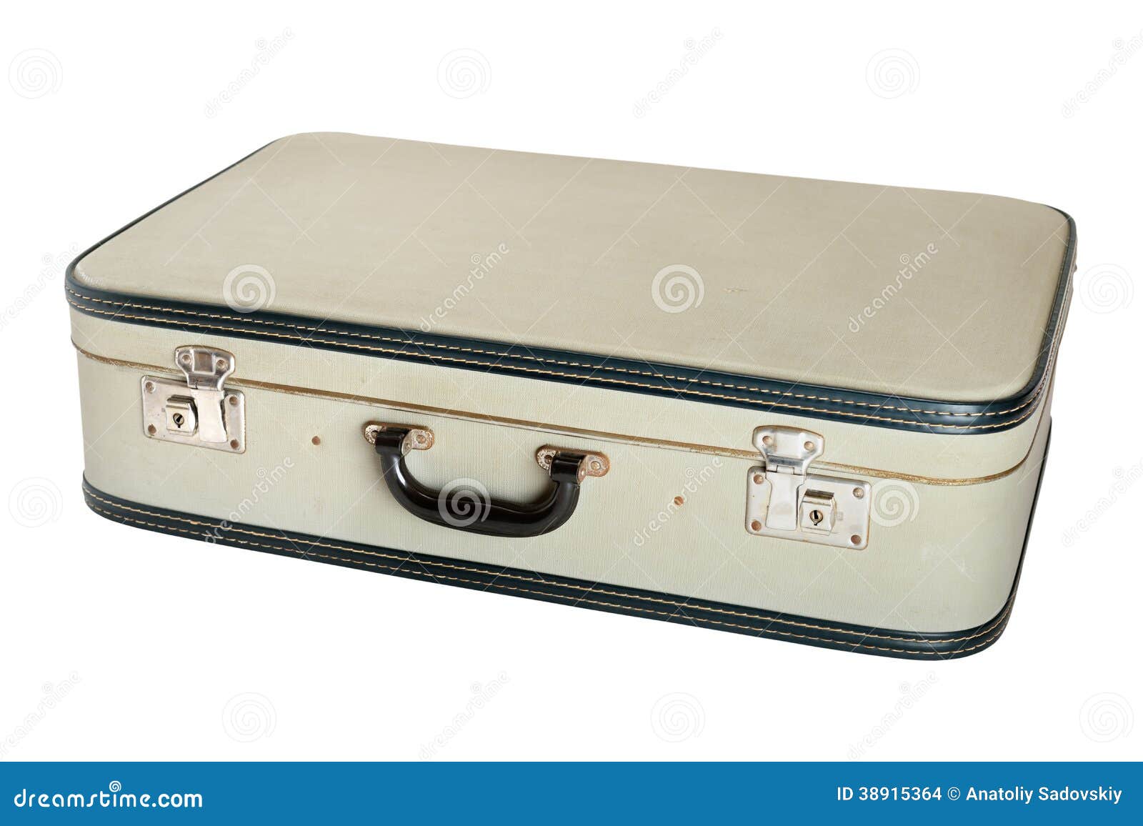 Closed vintage suitcase stock photo. Image of grey, rusty - 38915364