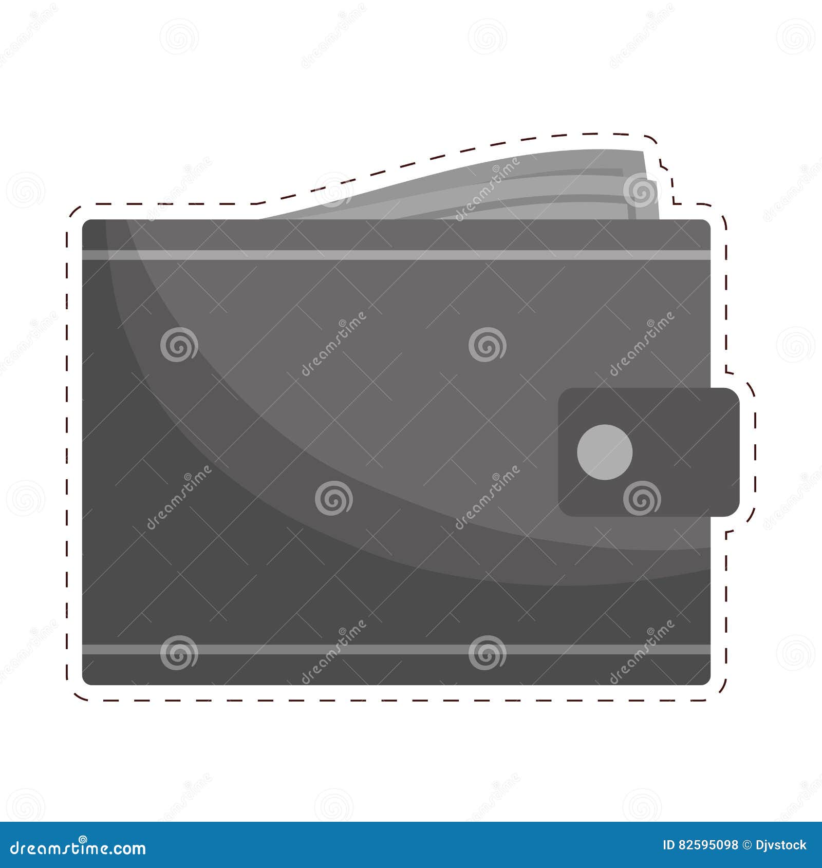 Closed wallet icon image stock illustration. Illustration of change ...