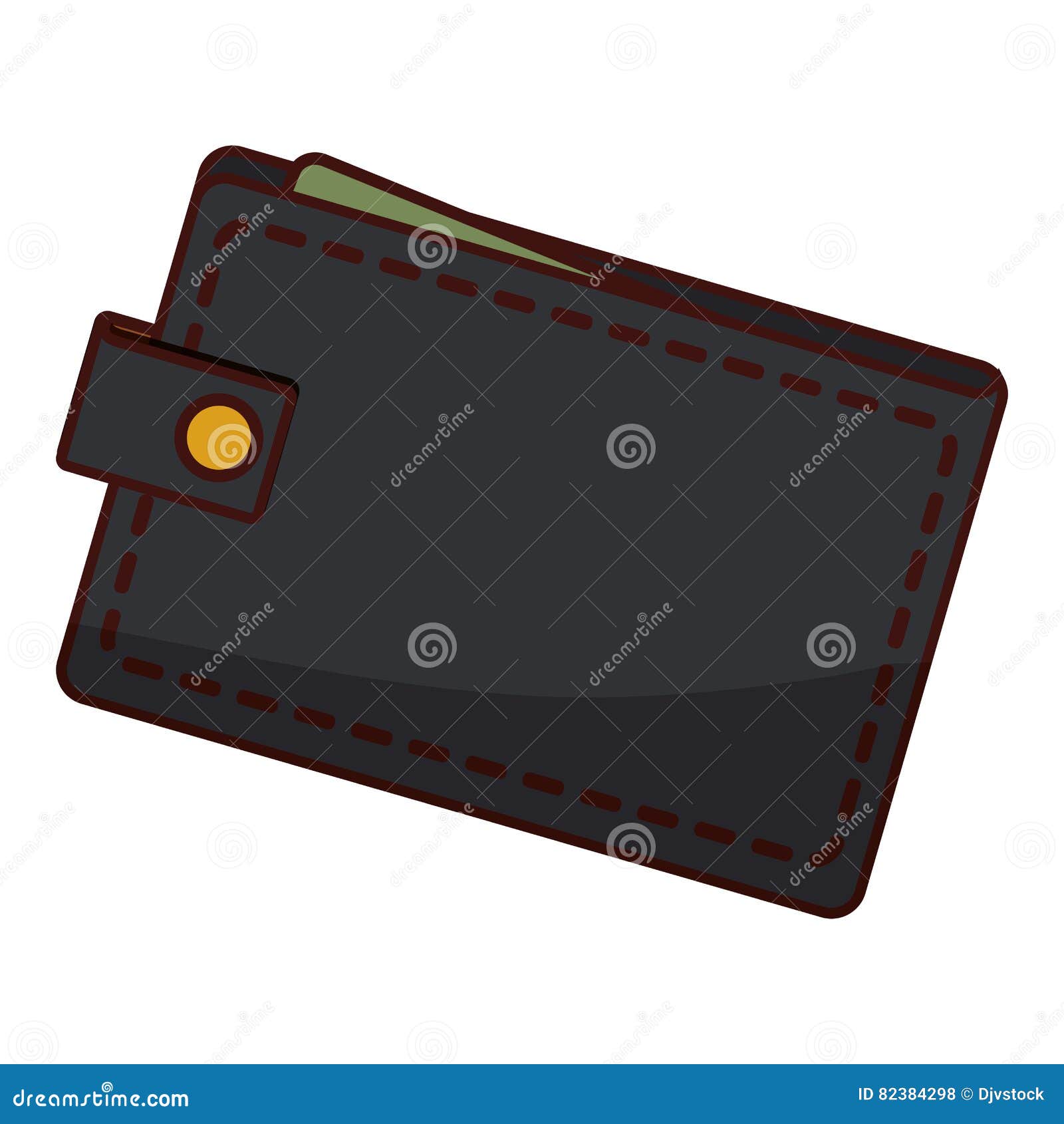 Closed wallet icon image stock vector. Illustration of payment - 82384298