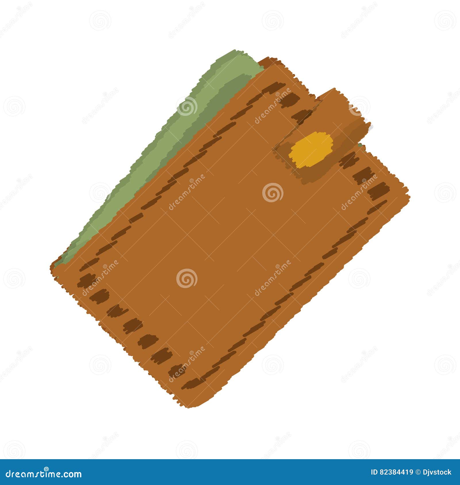 Closed wallet icon image stock vector. Illustration of button - 82384419