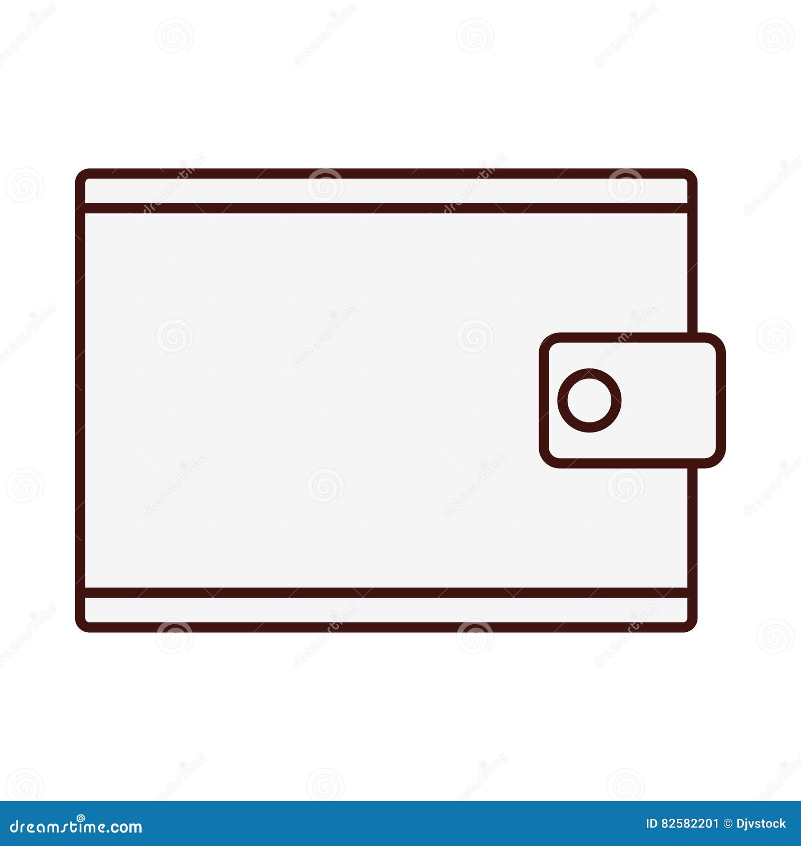 Closed wallet icon image stock vector. Illustration of baggage - 82582201