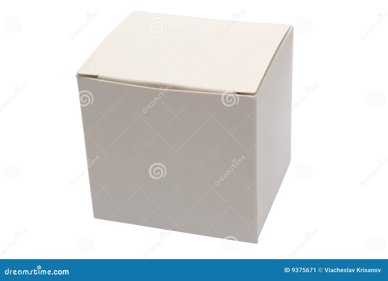 Closed white box stock image. Image of office, packing - 9375671
