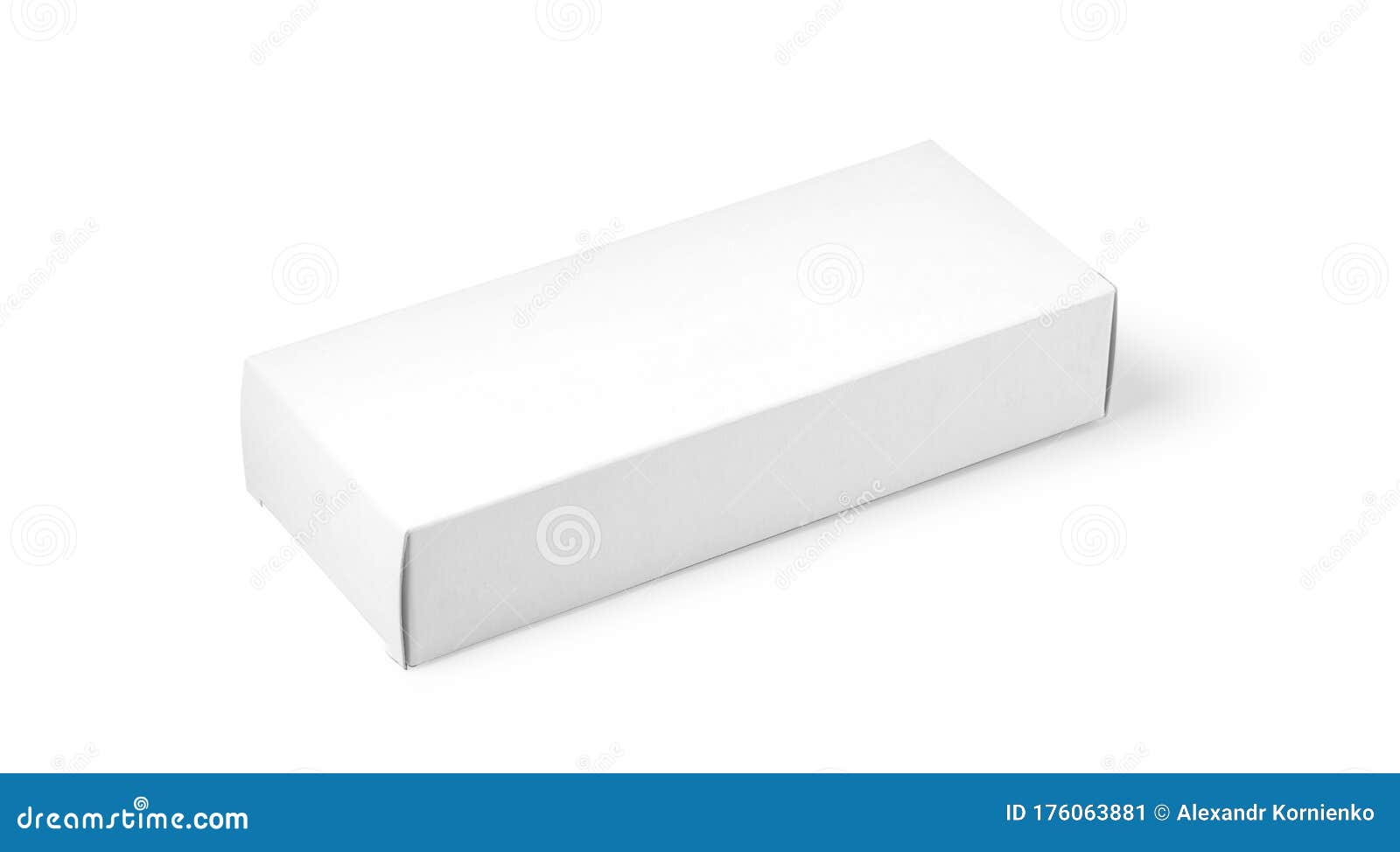 Closed the White Box on a White Background Stock Image - Image of ...