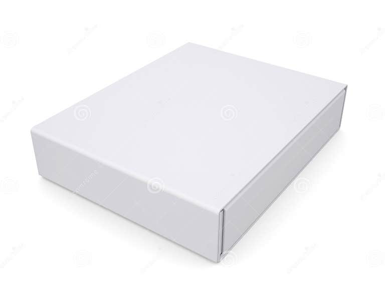 Closed white box stock illustration. Illustration of package - 30946527