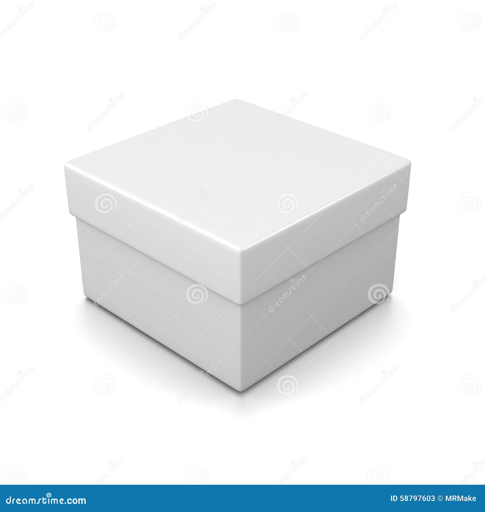 Closed White Box stock illustration. Illustration of isolated - 58797603