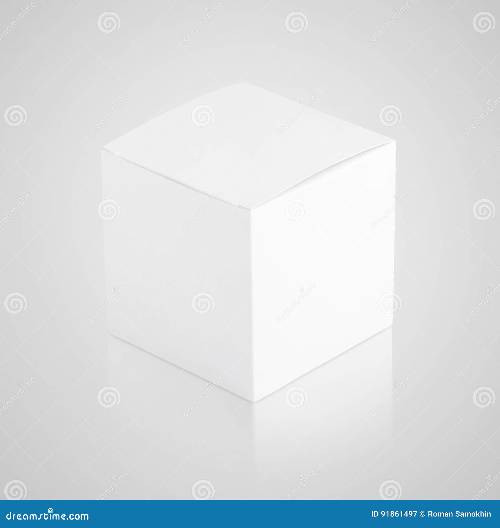 Closed White Rectangular Cardboard Box Royalty-Free Stock Photo ...