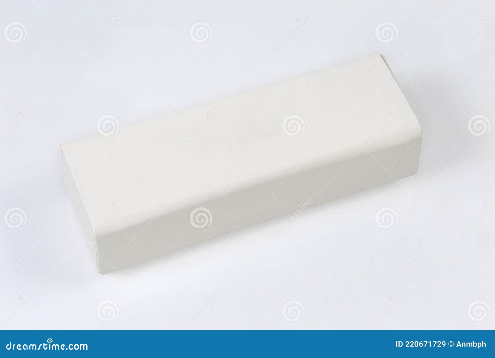 Closed White Hard Spectacle-case on a White Surface Stock Image - Image ...