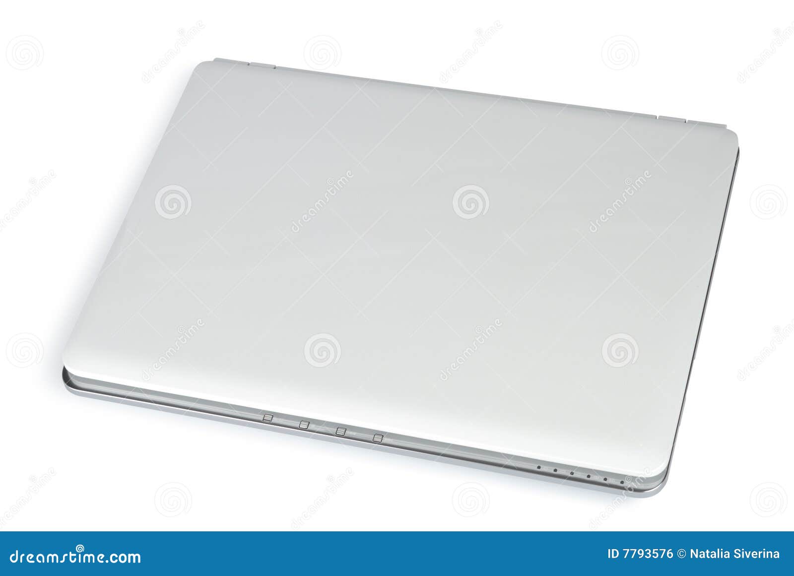 Closed White Laptop stock photo. Image of closeup, electronic - 7793576