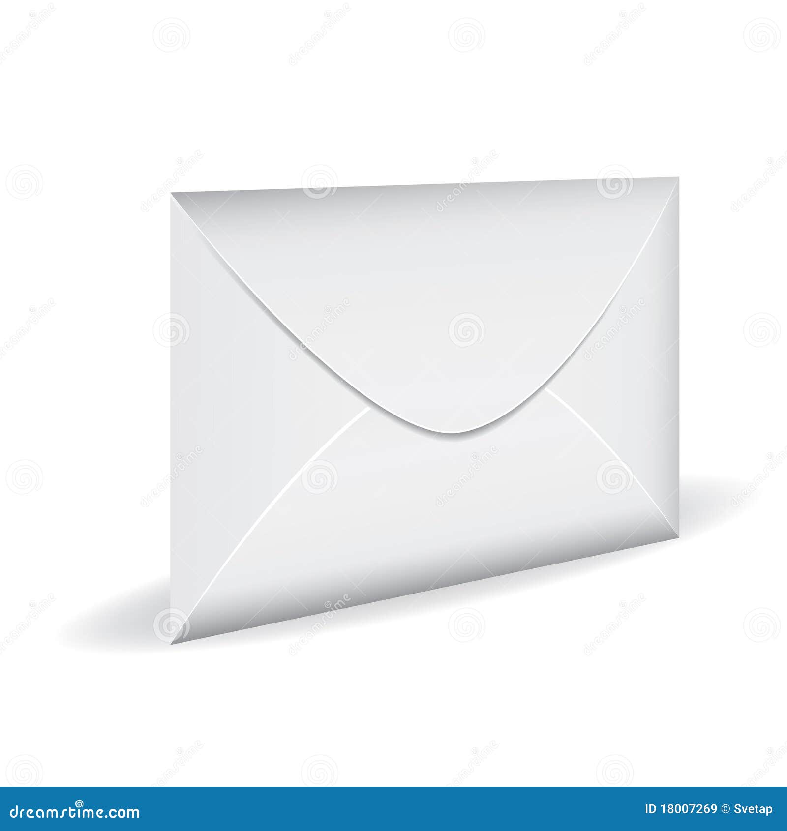 Closed white mail envelope stock vector. Illustration of news - 18007269
