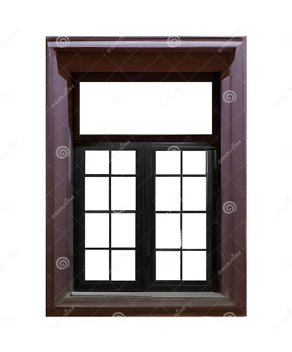 Closed Window Frame. Generative AI Stock Illustration - Illustration of ...