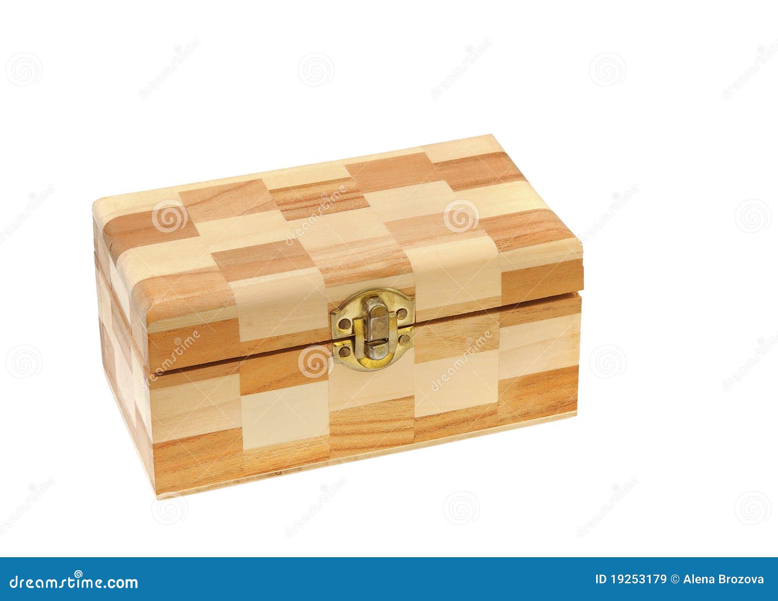 Closed wood box isolated stock image. Image of background - 19253179
