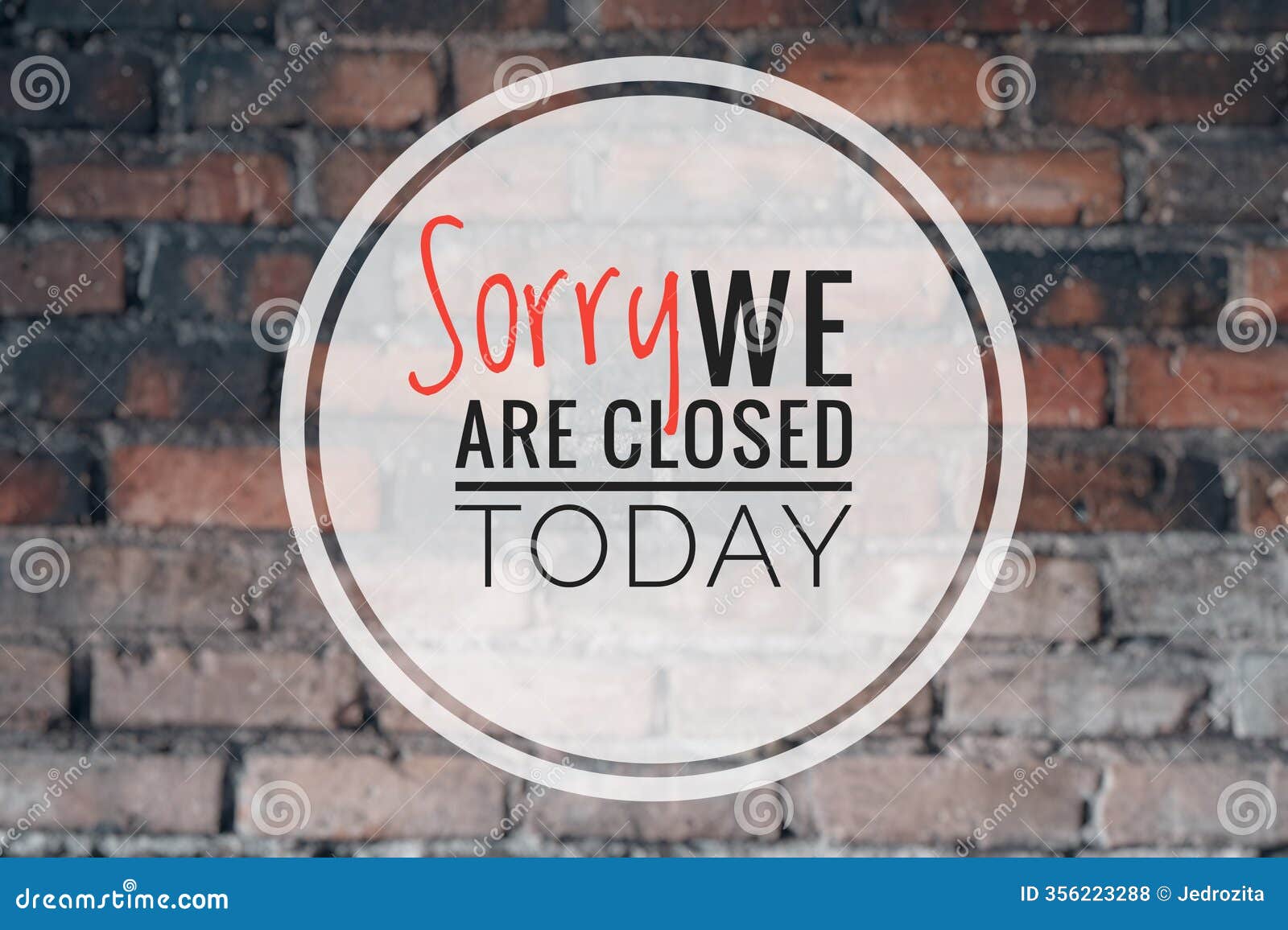 We are closed word signage stock photo. Image of office - 356223288