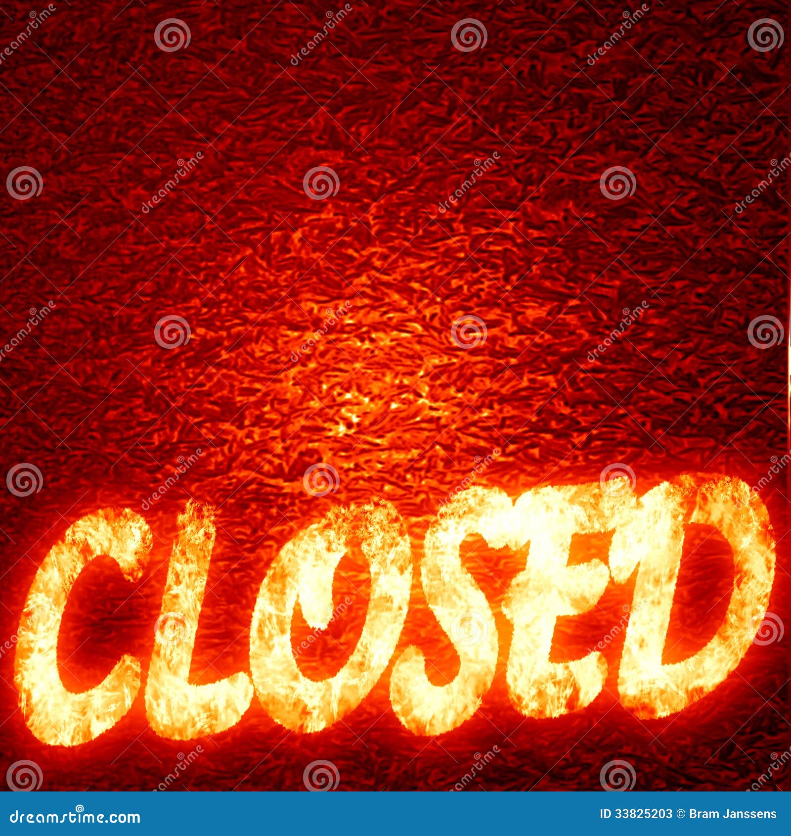 Closed stock illustration. Illustration of business, artwork - 33825203