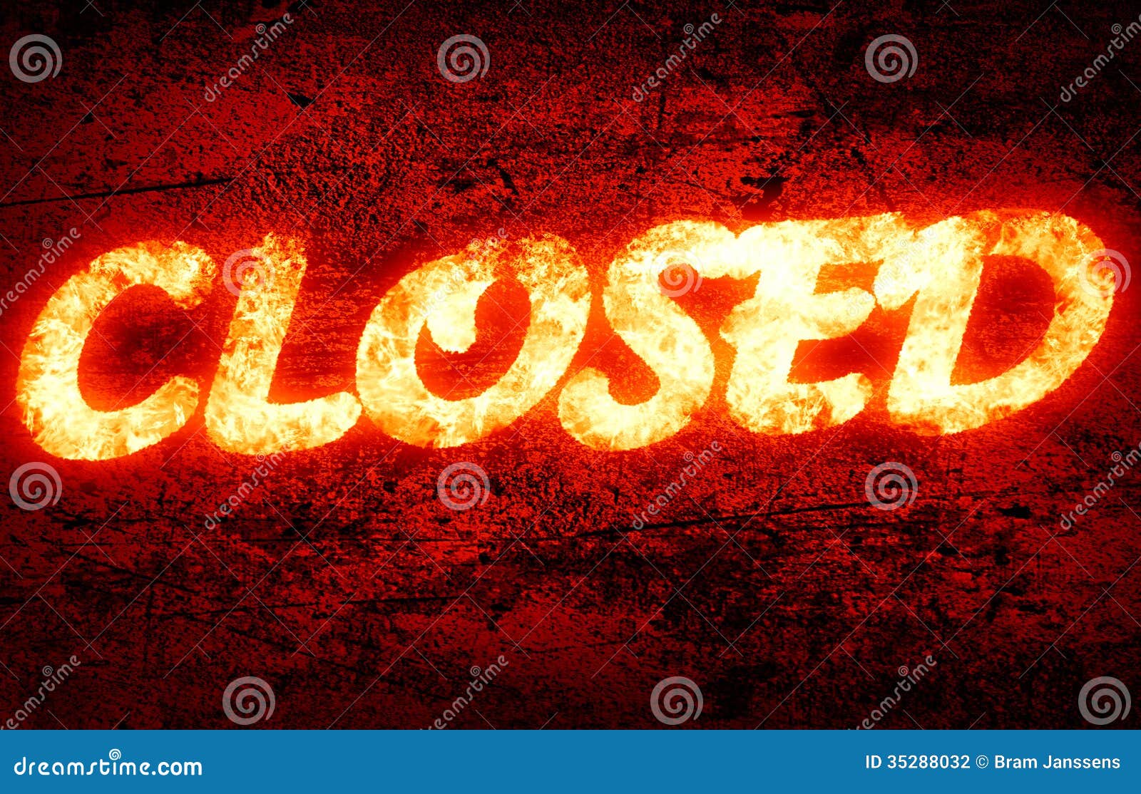 Closed stock illustration. Illustration of color, promotional - 35288032
