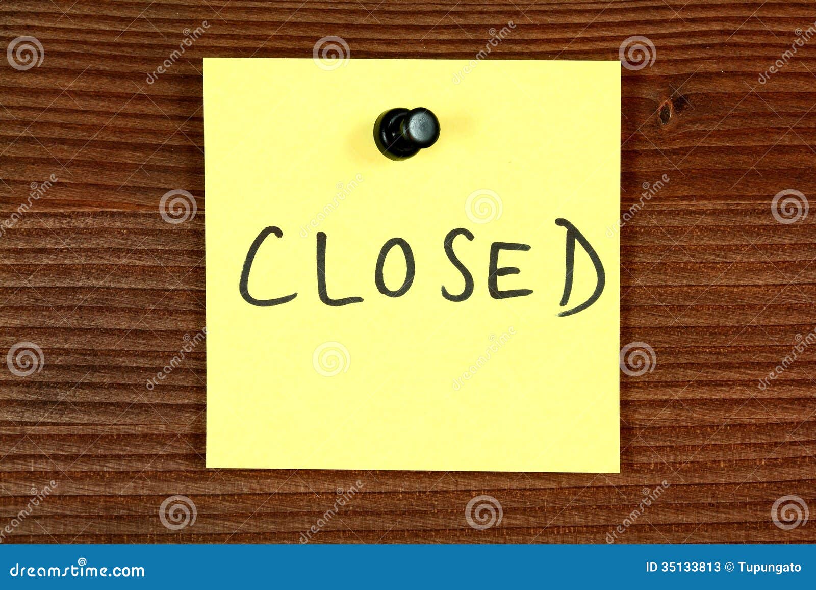 Closed stock image. Image of information, locked, close - 35133813