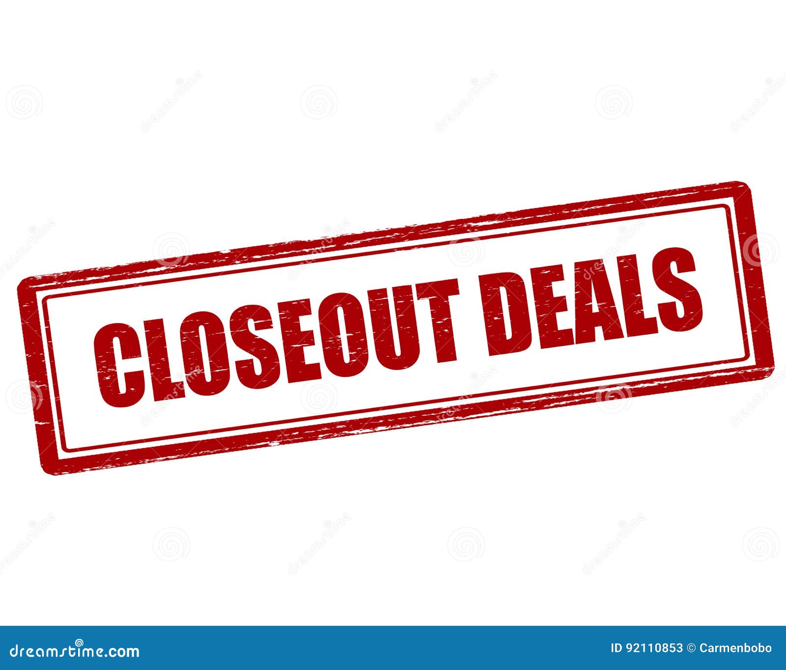 Closeout deals stock illustration. Illustration of miscellaneous - 92110853