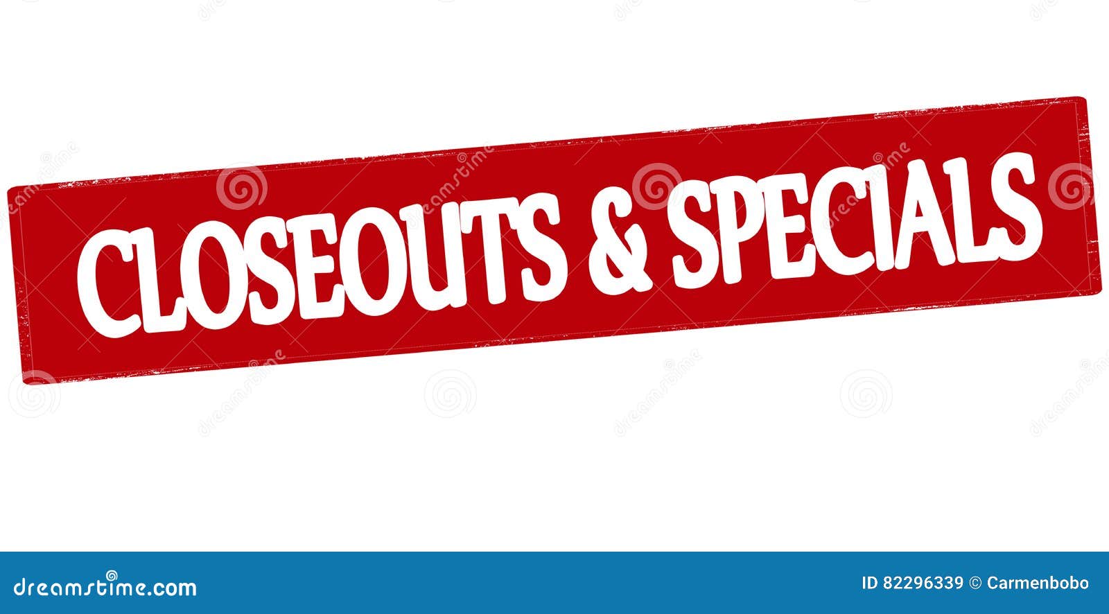 Closeouts and specials stock illustration. Illustration of rectangular ...