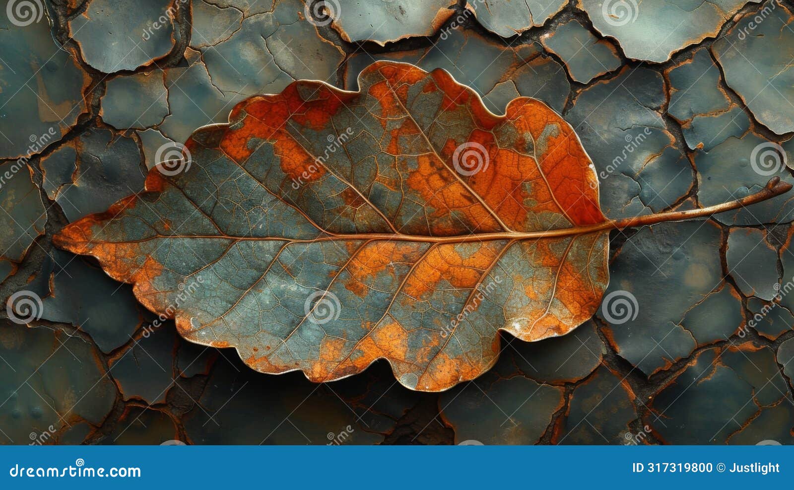 Upon Closer Inspection the Texture of a Withering Leaf Reveals a ...