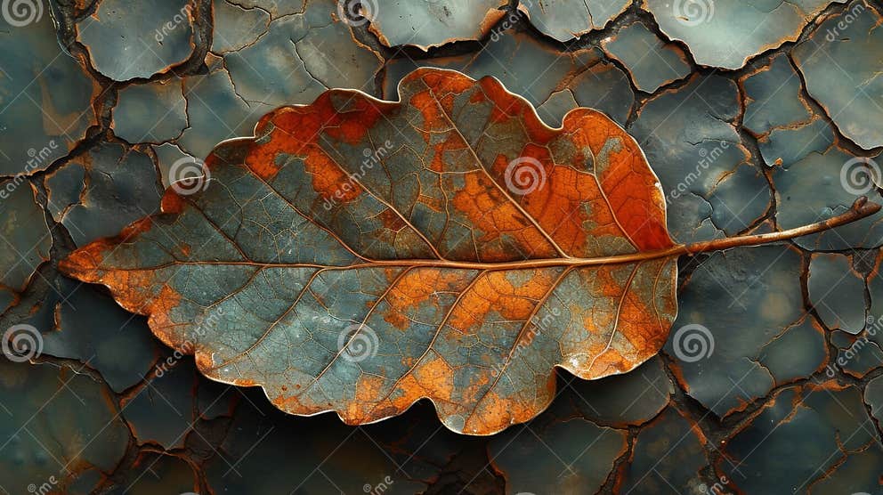 Upon Closer Inspection the Texture of a Withering Leaf Reveals a ...