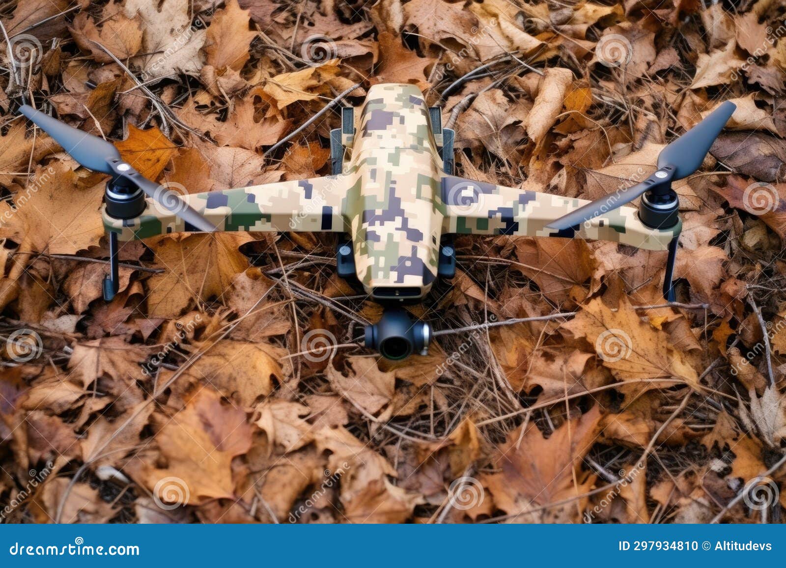 Closer Look at Camouflage Pattern on a Drone Stock Photo - Image of ...