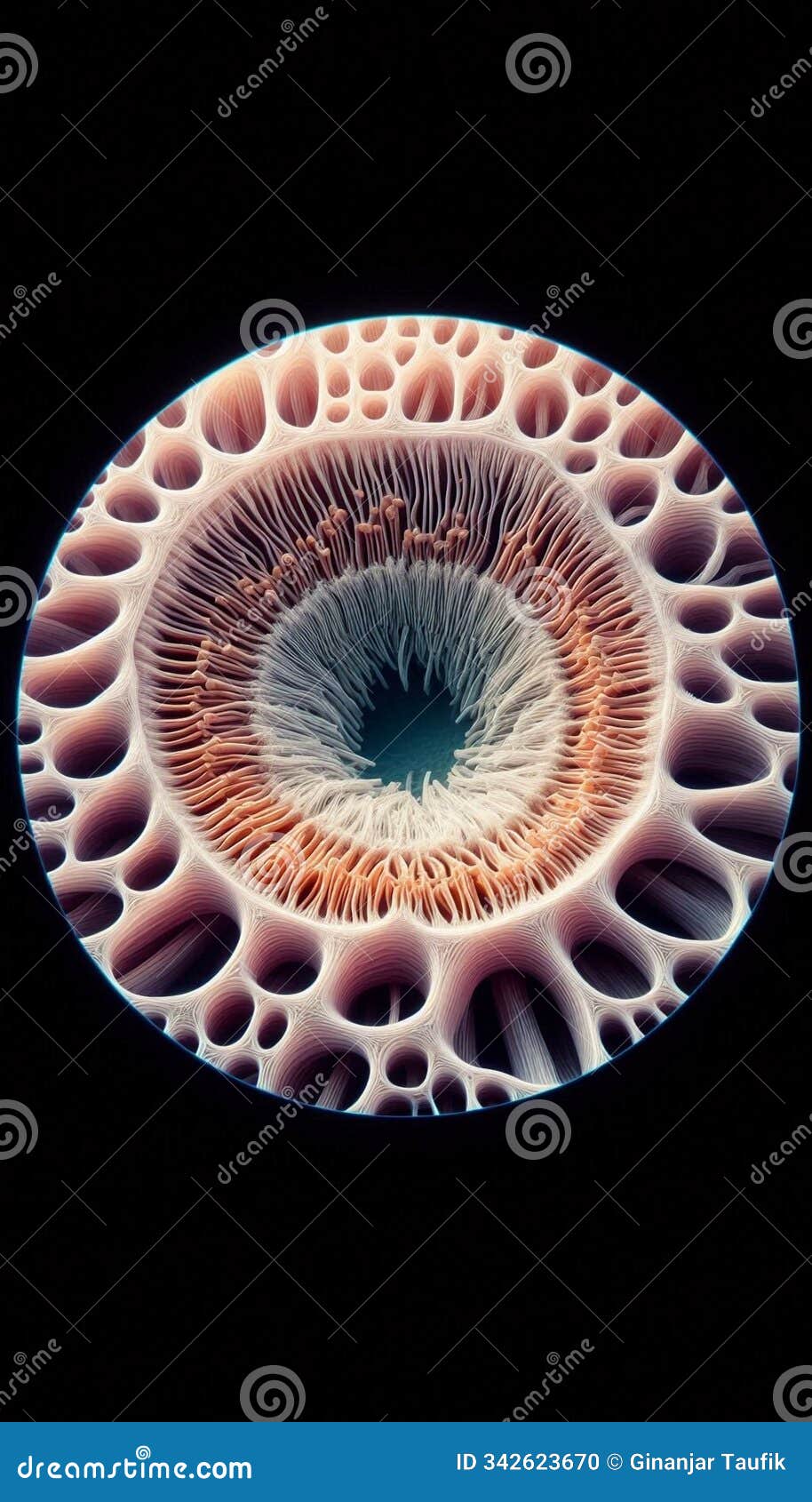 A Closer Look: the Cellular Structure of an Onion Stock Illustration ...