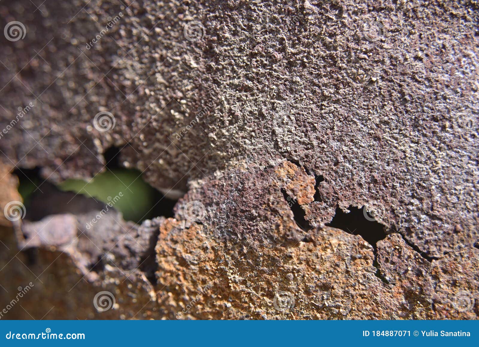Closer Look at the Rust on the Metal Surface. Real Texture Stock Image ...