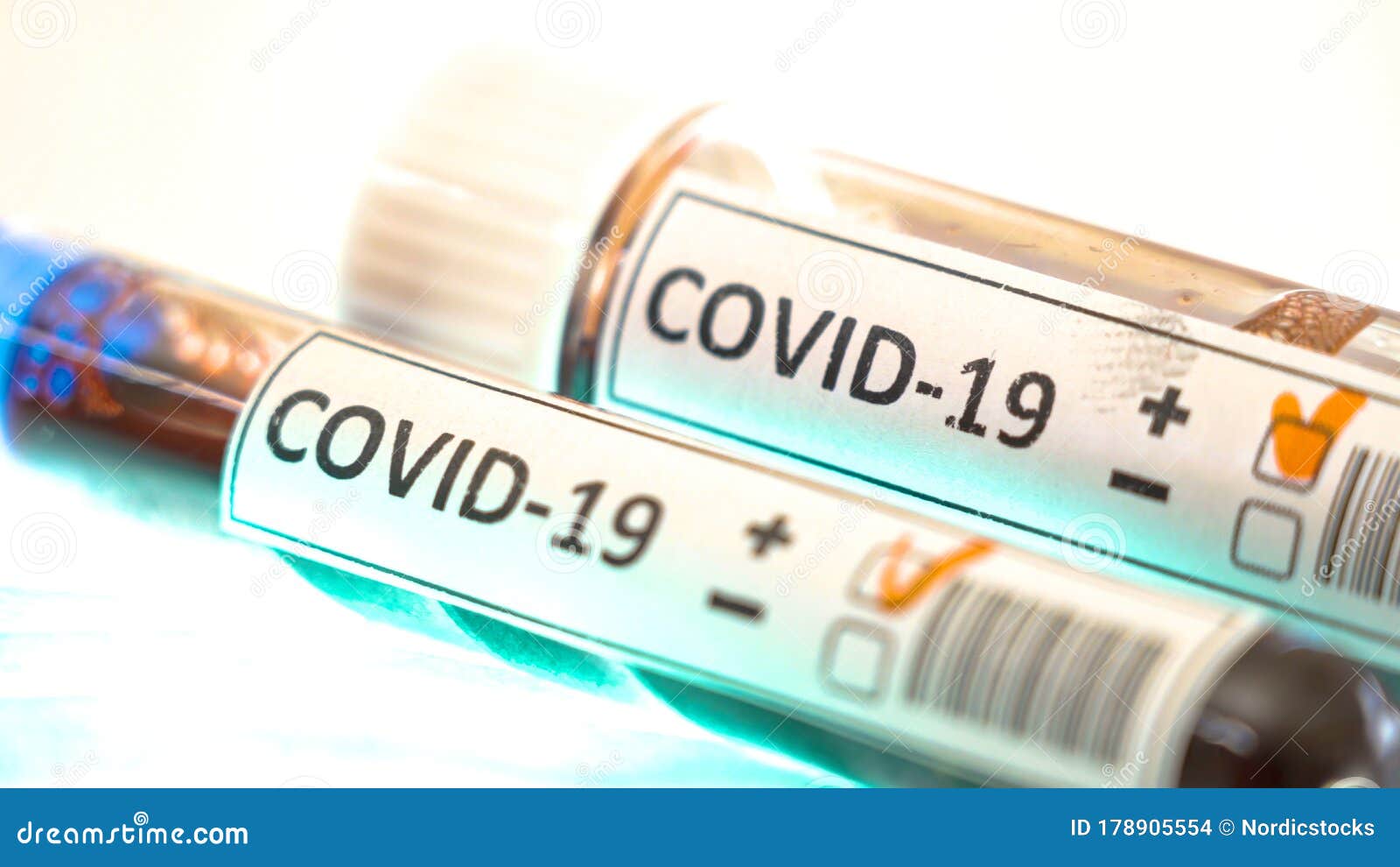 28129_Closer_look_of_the_two_positive_kits_for_coronavirus Stock Photo ...